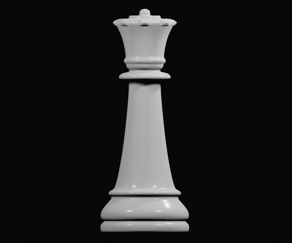 ArtStation - Queen Chess Game Piece - 3D Model and STL Printable ...
