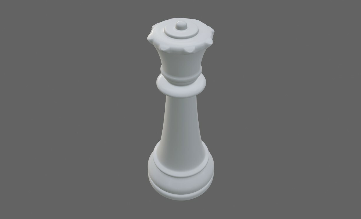 ArtStation - Queen Chess Game Piece - 3D Model and STL Printable ...