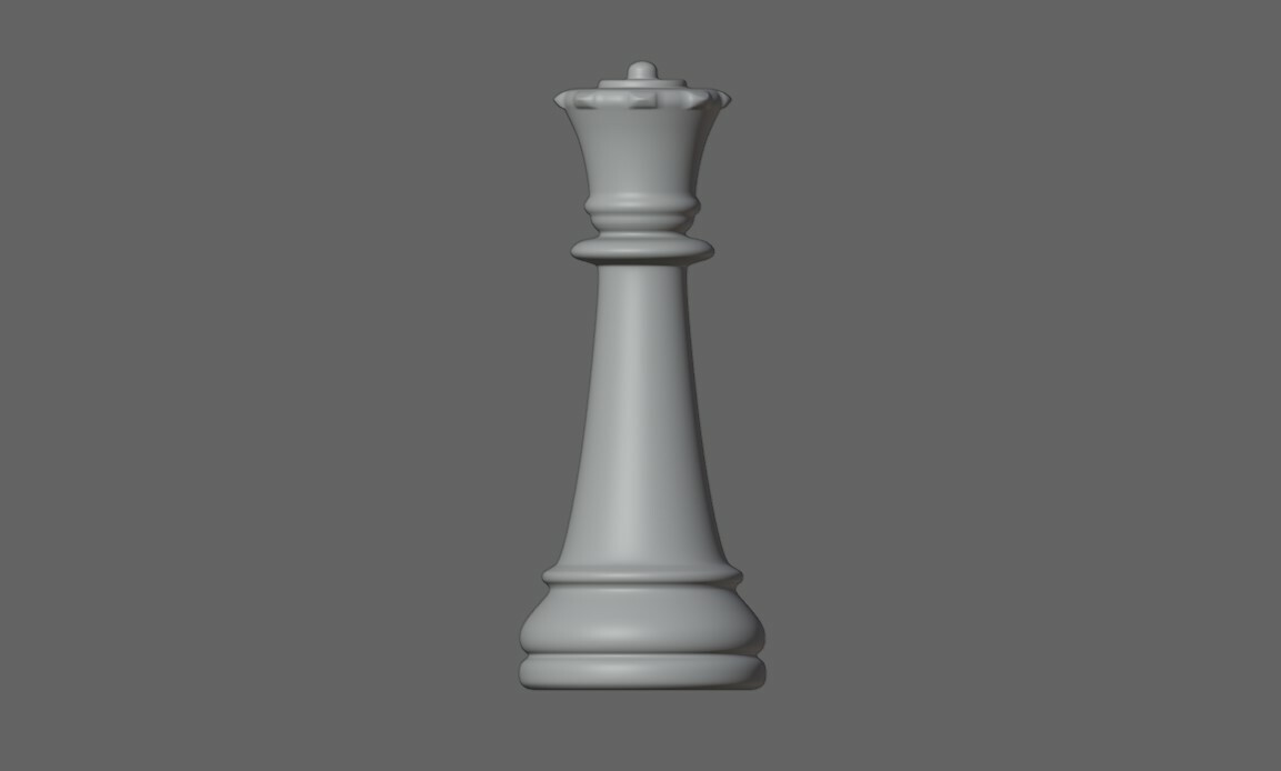 ArtStation - Queen Chess Game Piece - 3D Model and STL Printable ...