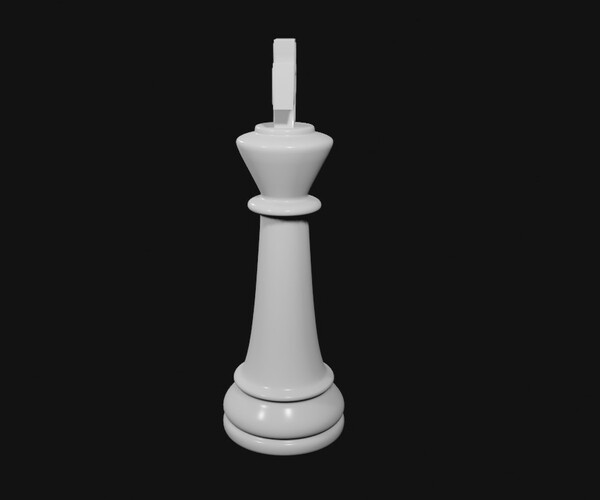 ArtStation - King Chess Game Piece - 3D Model and STL Printable | Resources