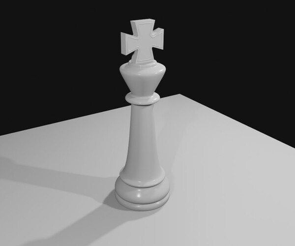 ArtStation - King Chess Game Piece - 3D Model and STL Printable | Resources