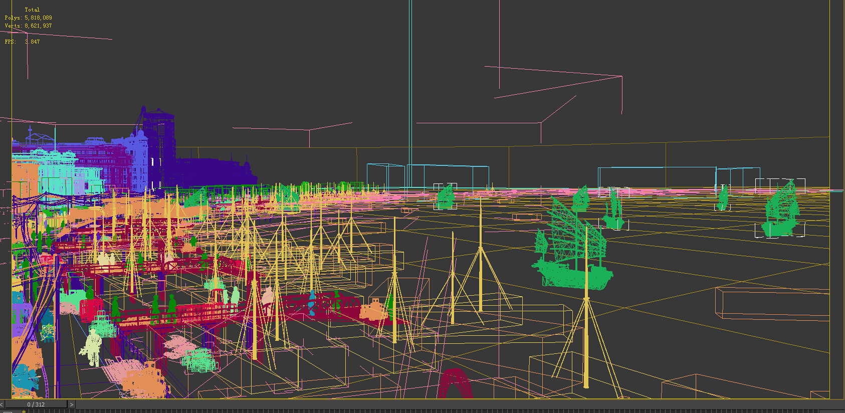 ArtStation - China on the beach - wharf market | Resources