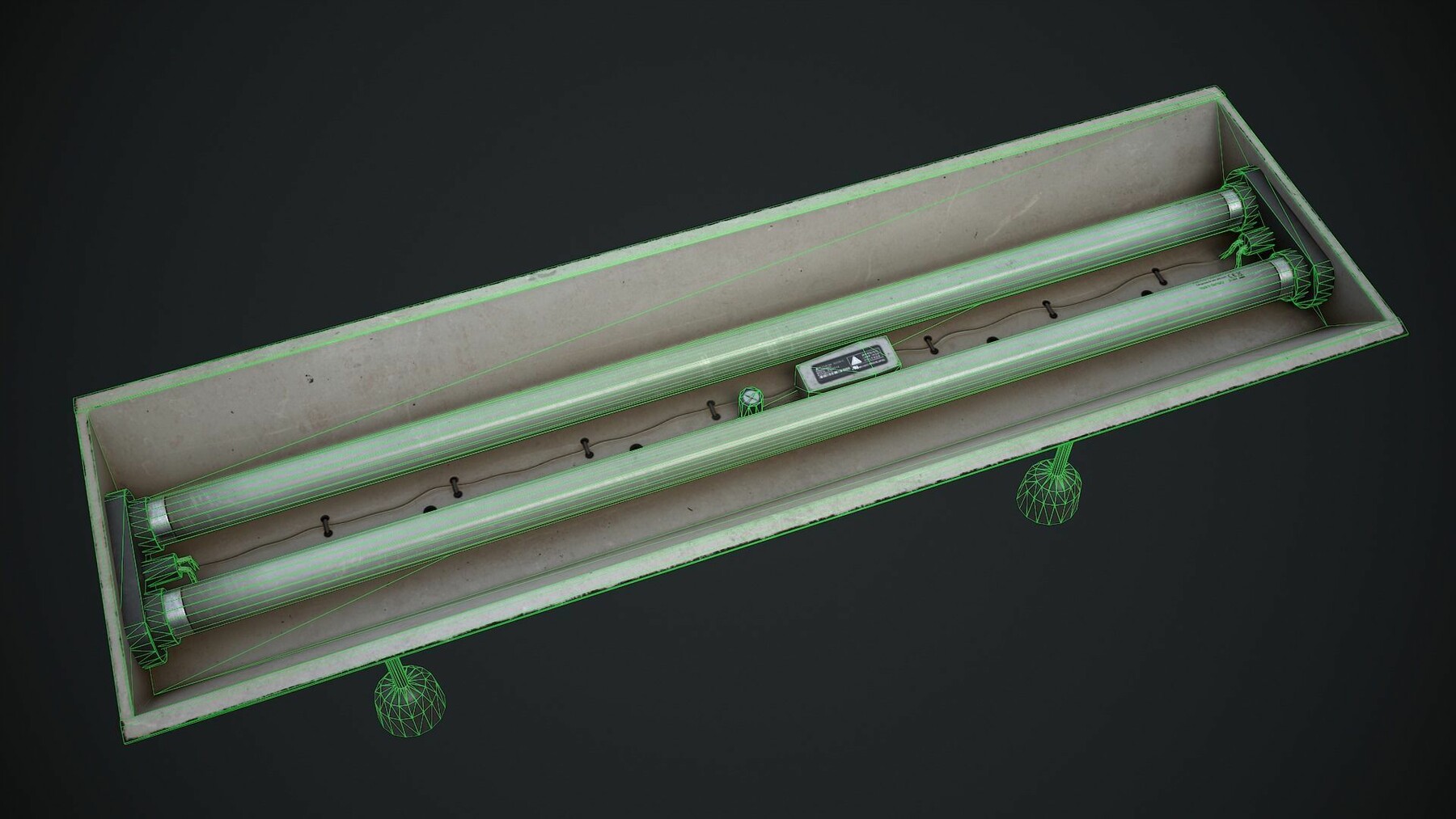 ArtStation - Industrial Fluorescent lamp | Game Assets