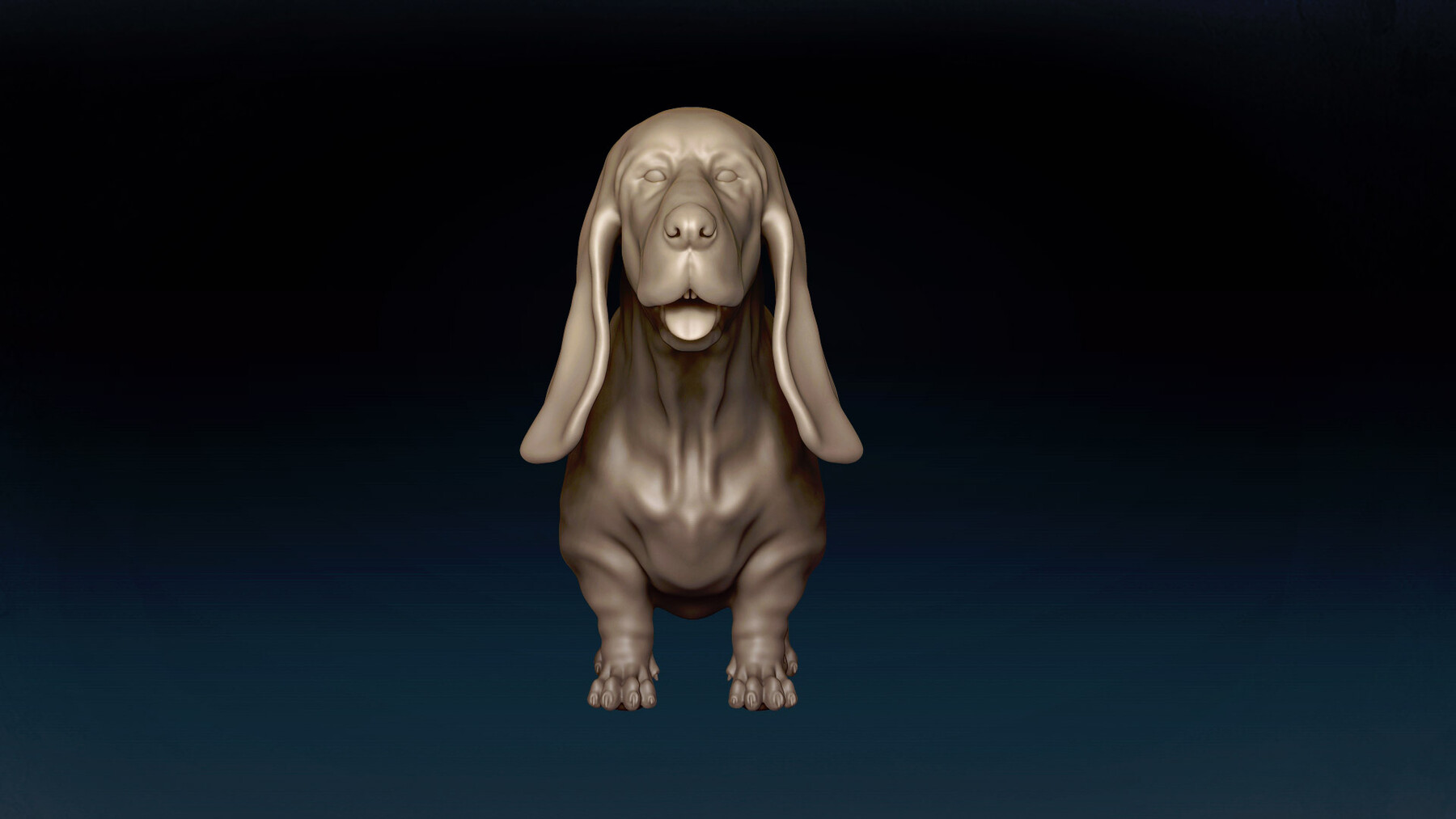 ArtStation - Basset Hound Basemesh 3D model | Resources