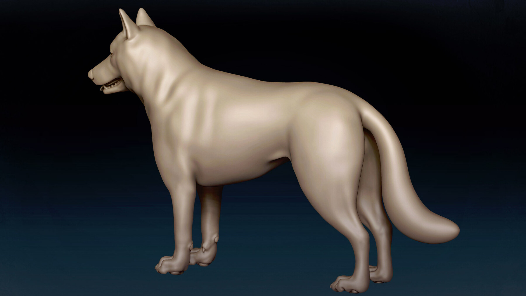 ArtStation - Siberian Husky Basemesh 3D model | Resources
