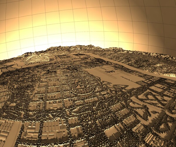 ArtStation - Urban Planning - Aerial View of a Large City | Resources