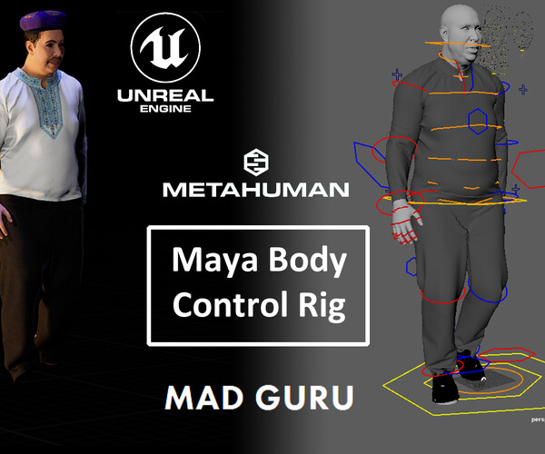 ArtStation - Metahuman Body Control Rig Python Script | Resources