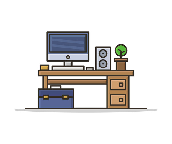 ArtStation - Office desk | Artworks