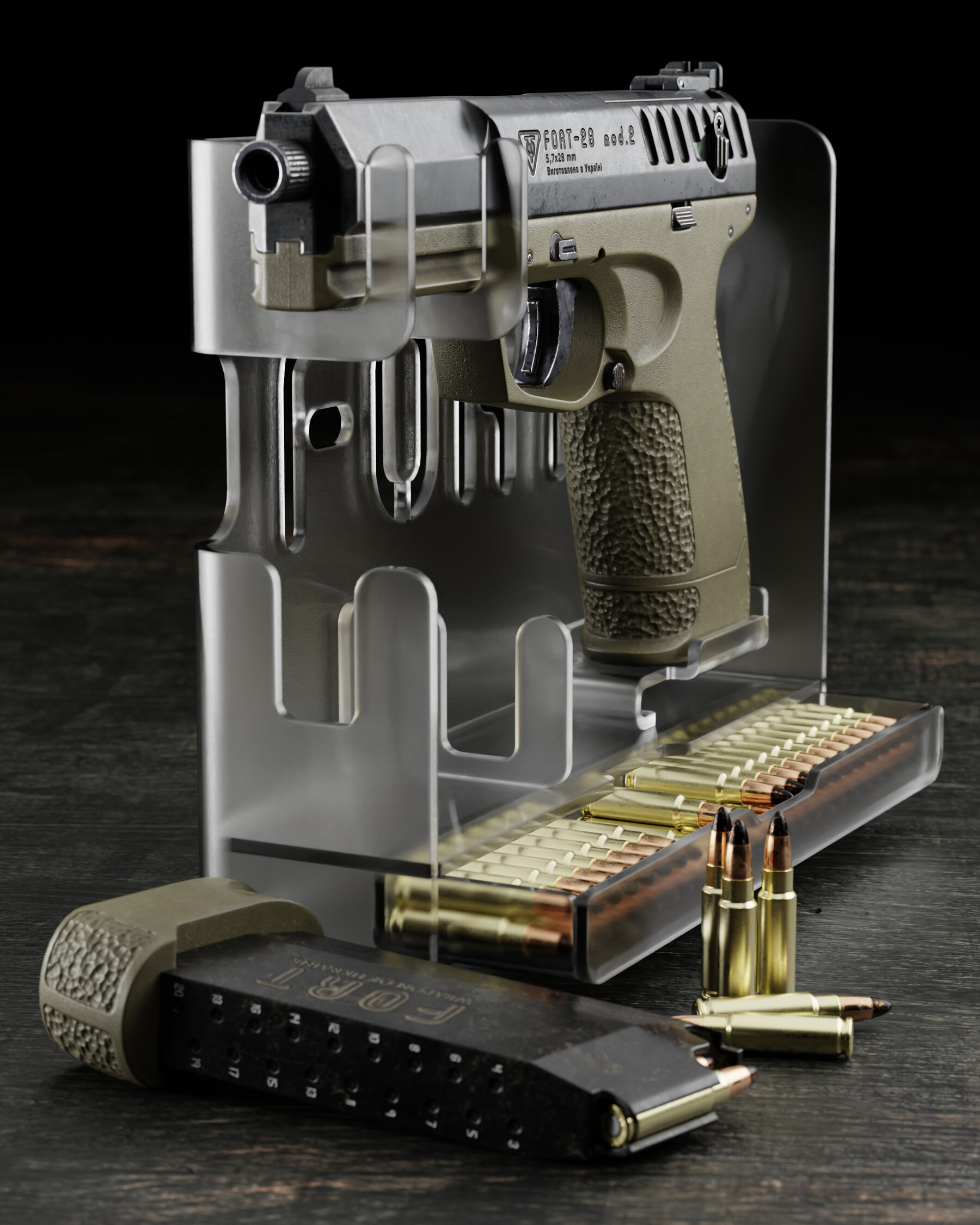 ArtStation - Pistol FORT-28 mod2 | Game Assets