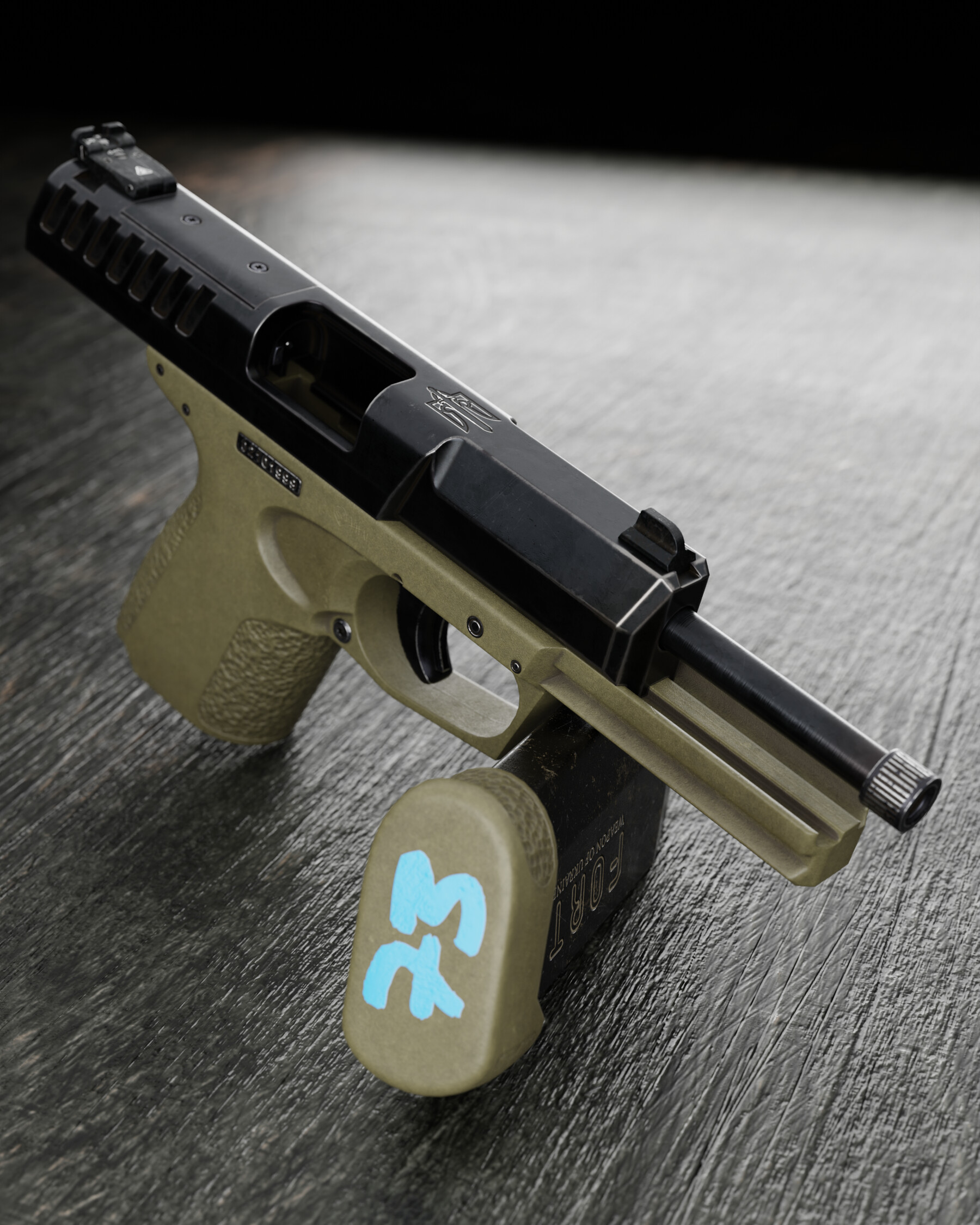 ArtStation - Pistol FORT-28 mod2 | Game Assets