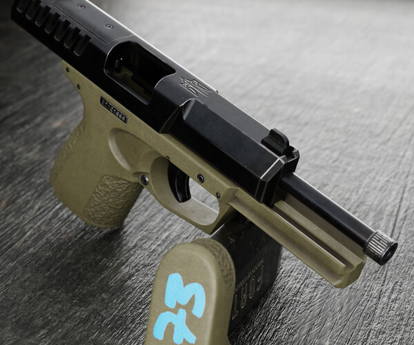 ArtStation - Pistol FORT-28 mod2 | Game Assets
