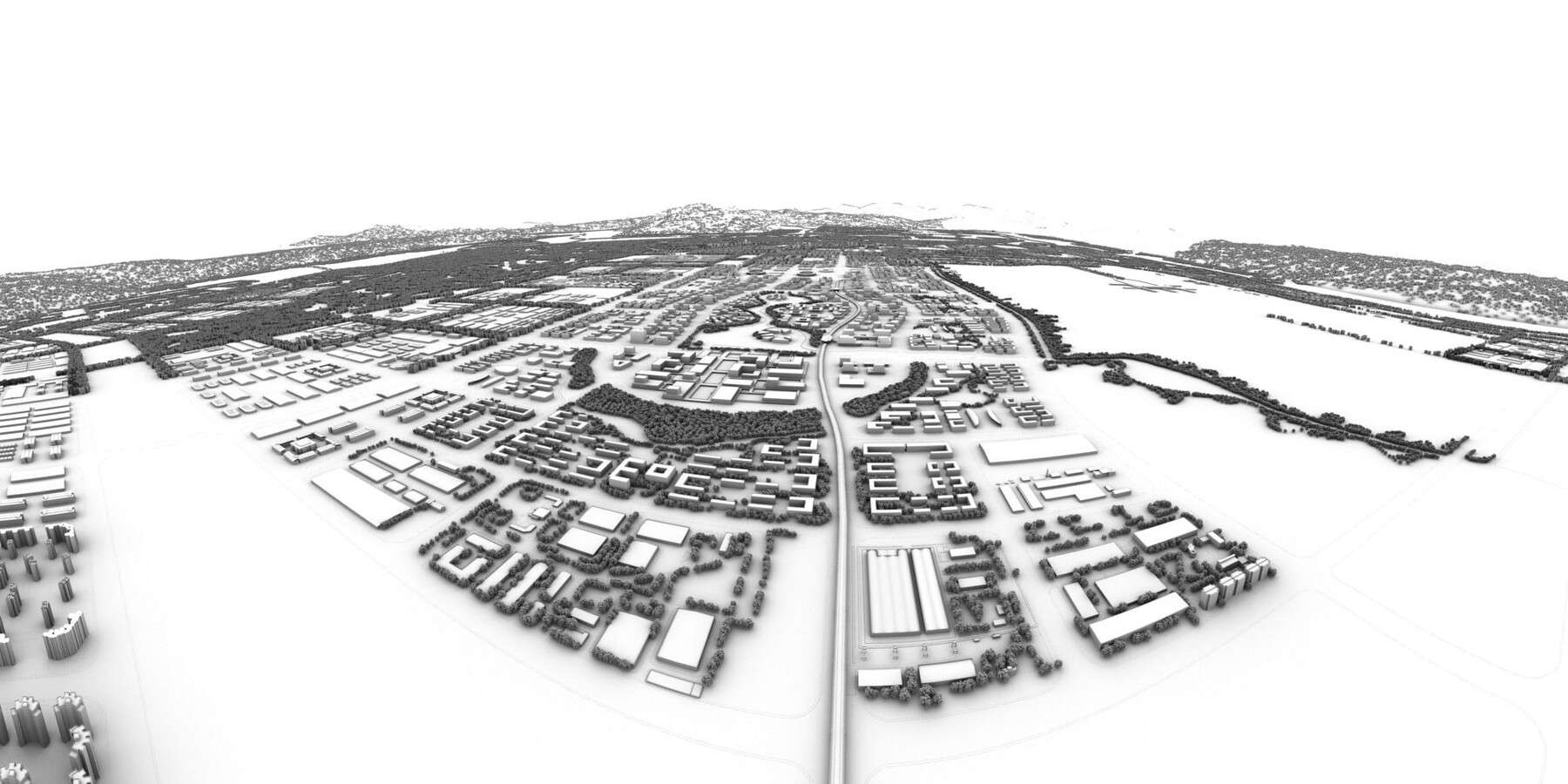 ArtStation - Urban Planning - Aerial View of Large Cities 03 | Resources