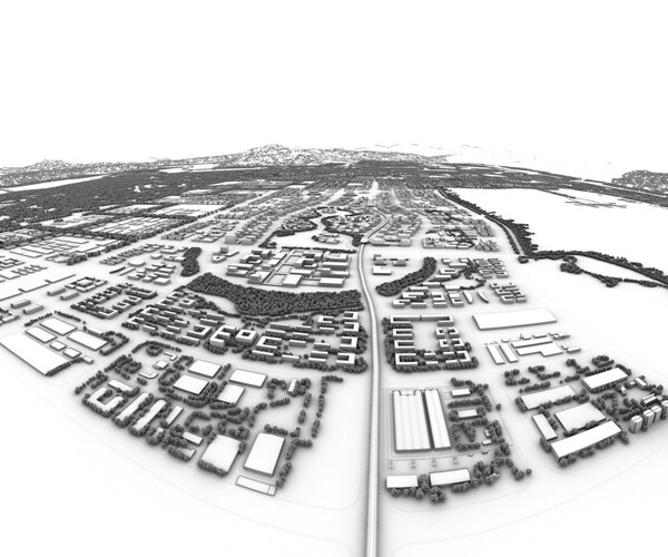 ArtStation - Urban Planning - Aerial View of Large Cities 03 | Resources