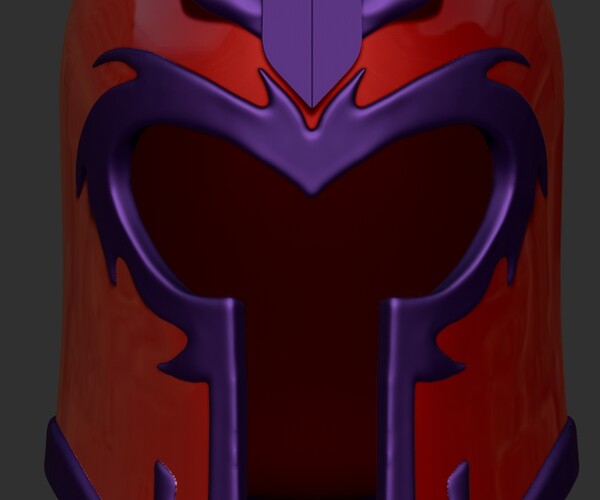 ArtStation - Magneto Classic Helmet Fanart for 3d Printing | Resources