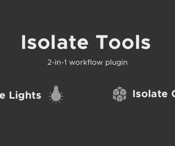 ArtStation - Isolate Tools for Cinema4D | Resources