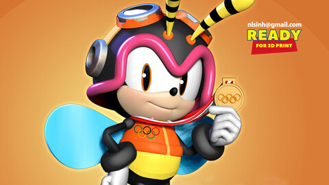 ArtStation - Charmy Bee wins gold medal at Olympics | Resources