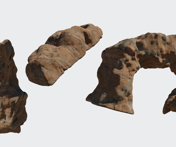 ArtStation - Rock Cliffs 3D Model - Mid Poly | Game Assets
