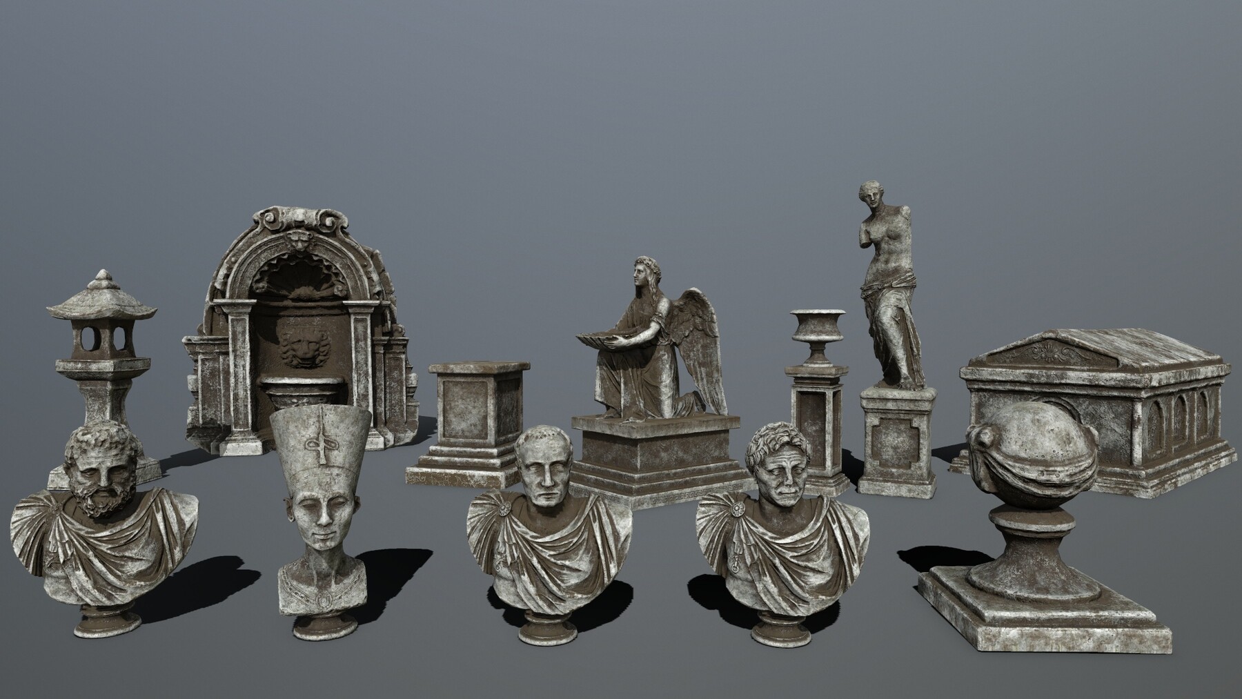 ArtStation - ruin set | Game Assets