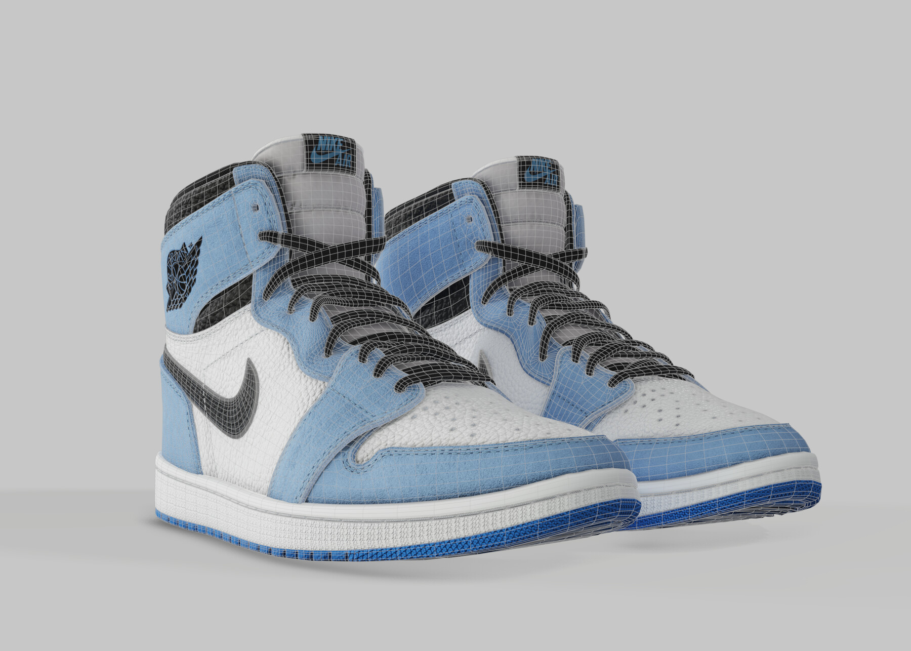 ArtStation - Nike Jordan 1 University Blue | Game Assets