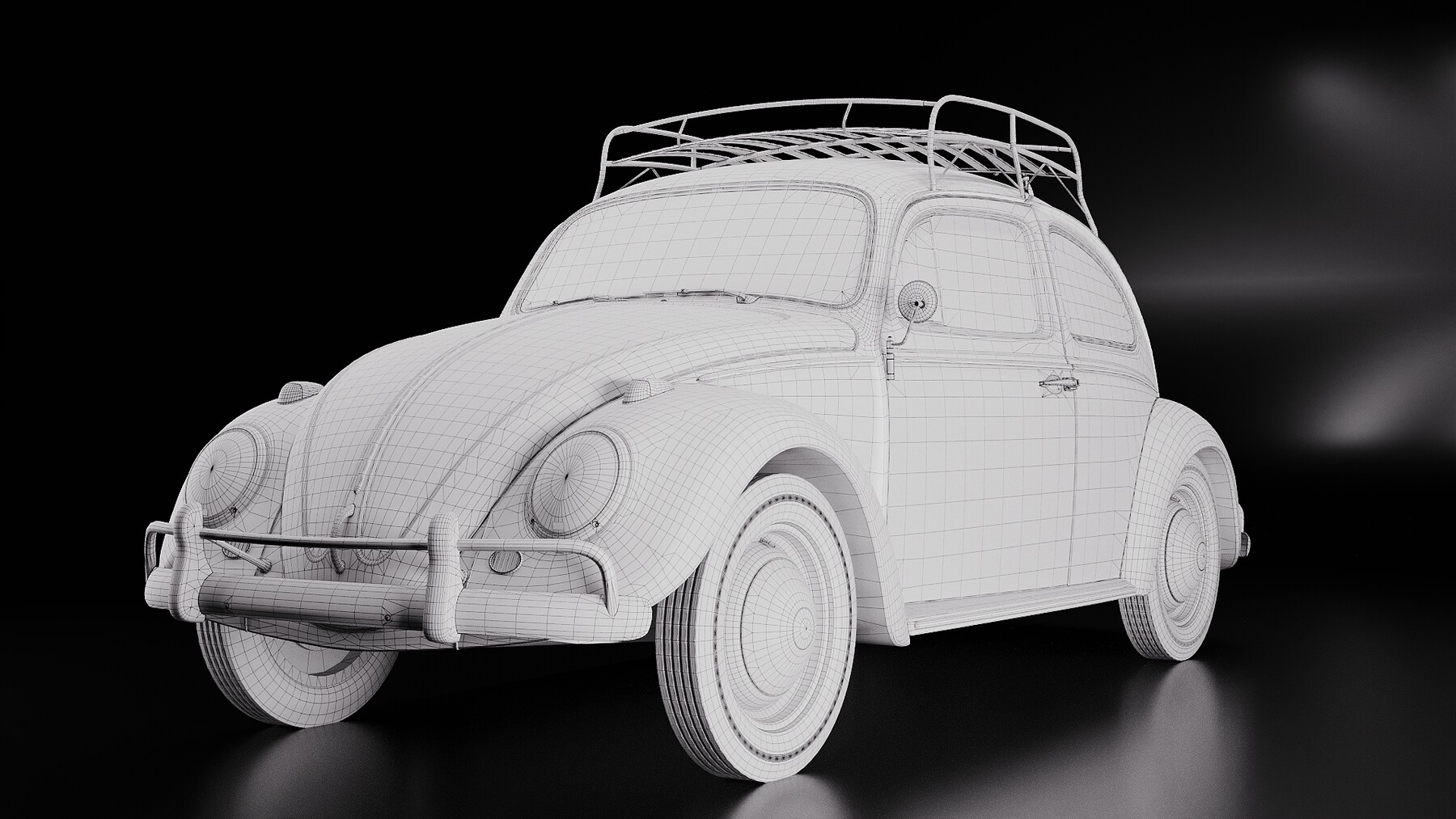 ArtStation - CLASSIC BEETLE 1966 3D model | Game Assets