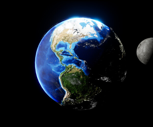 ArtStation - Unreal Engine, Planet Earth Live background. | Game Assets