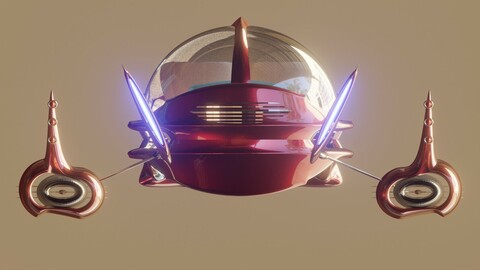 ArtStation - RETROFUTURISTIC FLYING CAR | Artworks