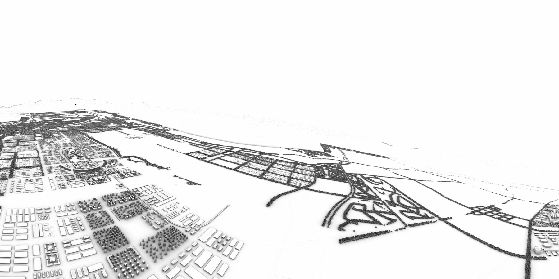 ArtStation - Urban Planning - Aerial View of a Large City 04 | Resources