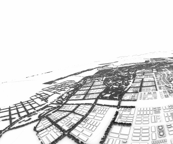ArtStation - Urban Planning - Aerial View of a Large City 04 | Resources