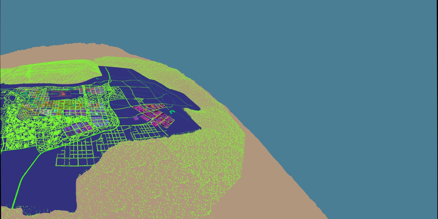 ArtStation - Urban Planning - Large City Aerial View 05 | Resources