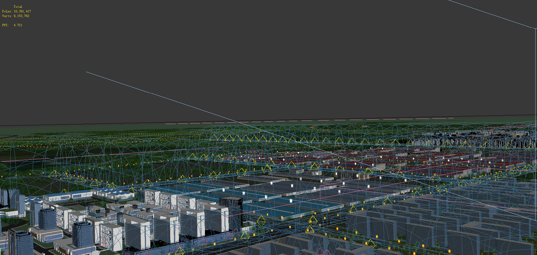 ArtStation - Urban Planning - Large City Night 01 | Resources