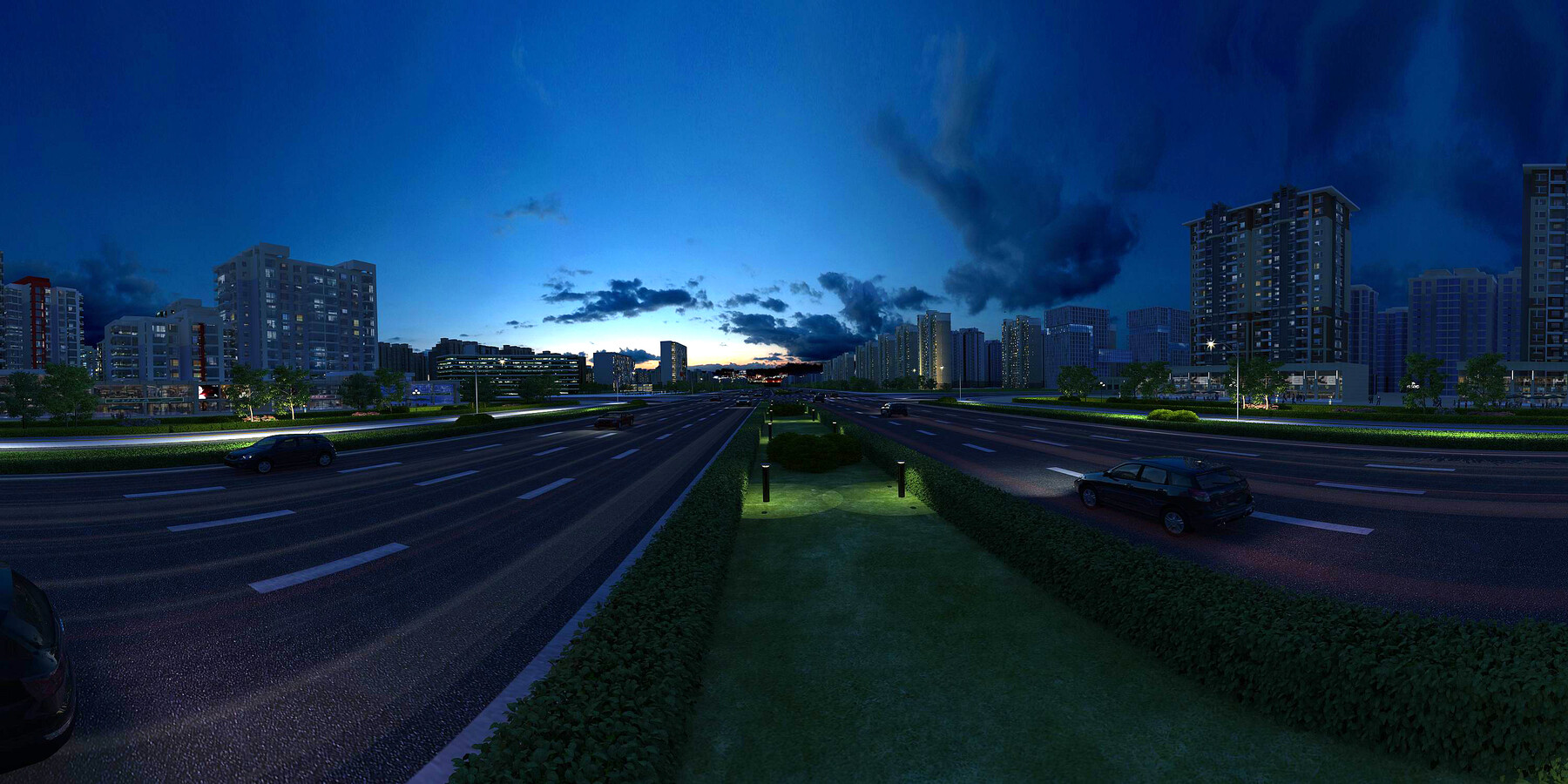 ArtStation - Urban Planning - Night Scene 03 | Resources