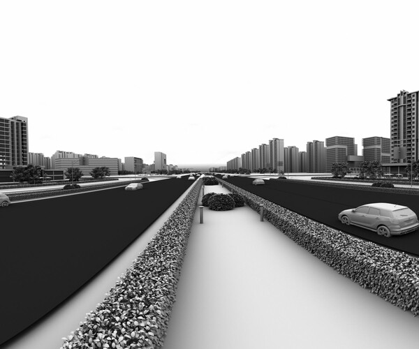 ArtStation - Urban Planning - Night Scene 03 | Resources