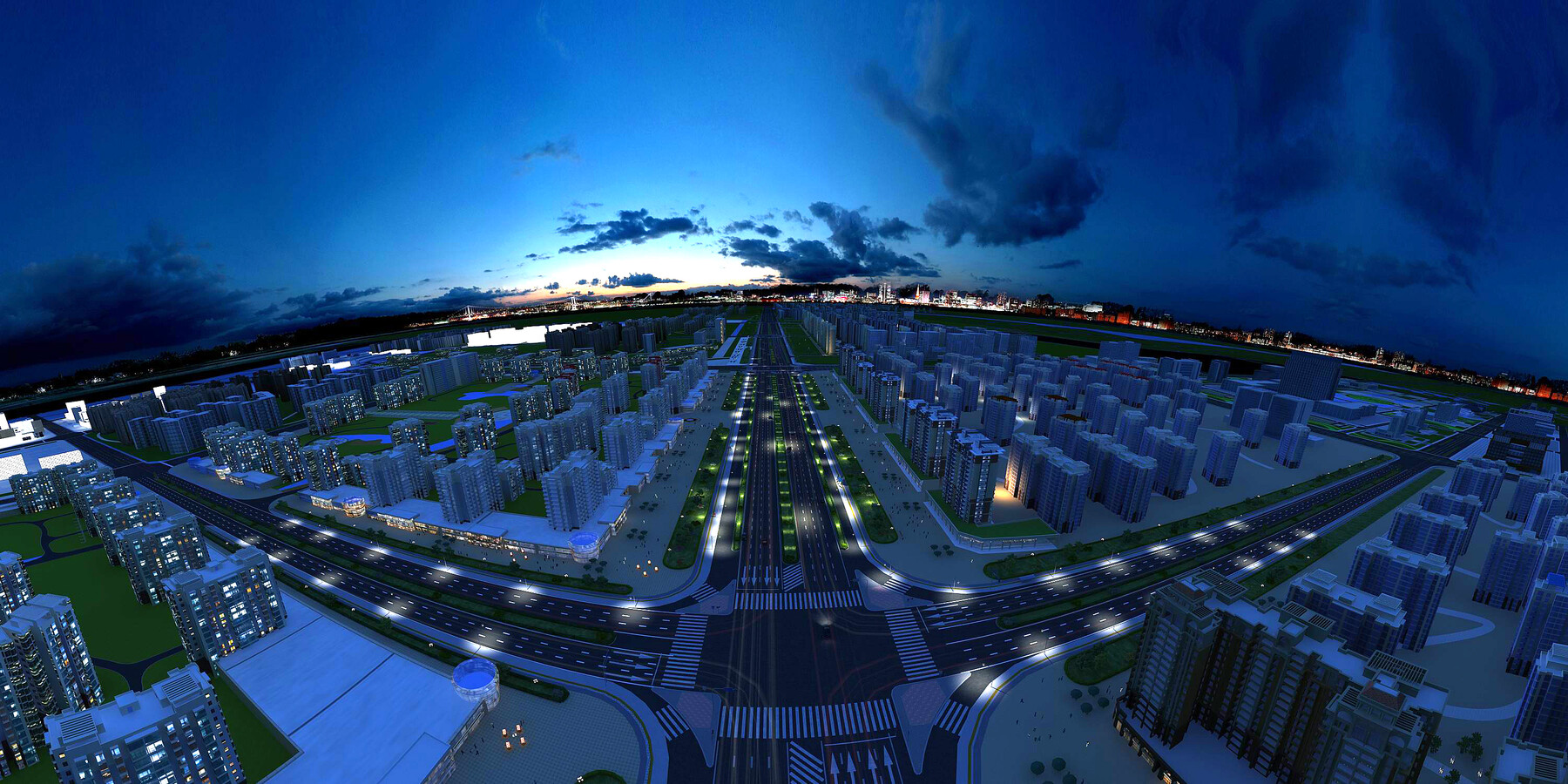 ArtStation - Urban Planning - Night Scene 03 | Resources