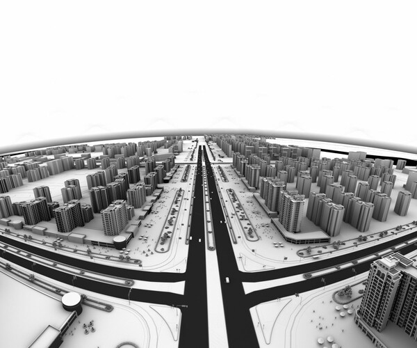 ArtStation - Urban Planning - Night Scene 03 | Resources