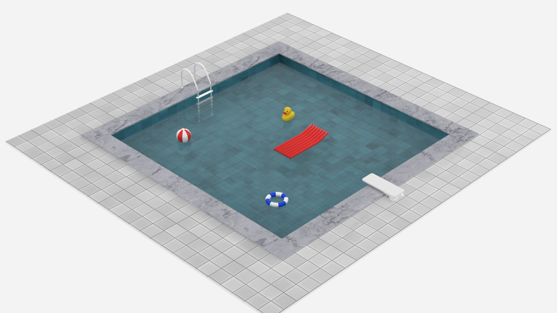 ArtStation - Swimming Pool 3D model | Resources