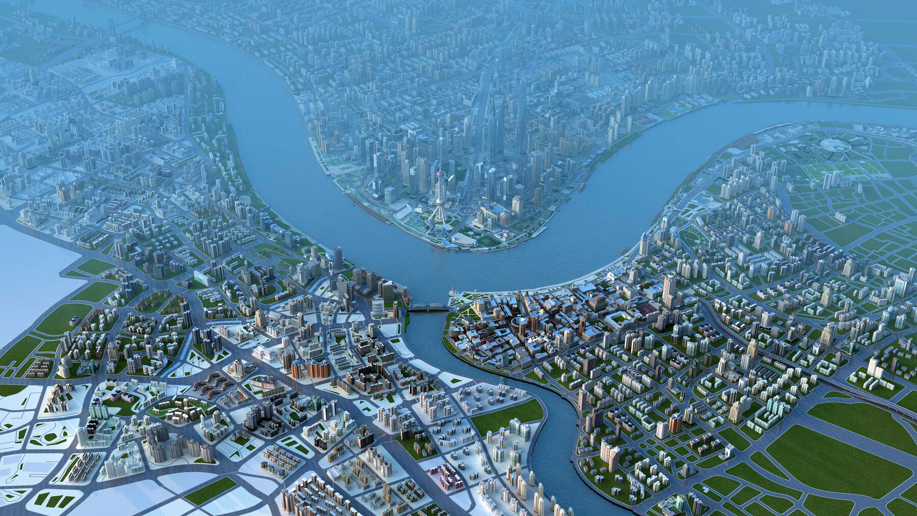 ArtStation - Large city panorama model 01 | Resources