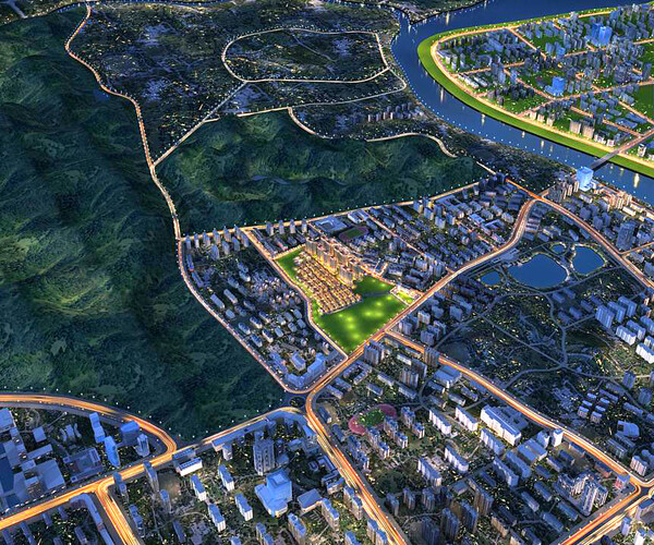 ArtStation - Large residential area 06 | Resources