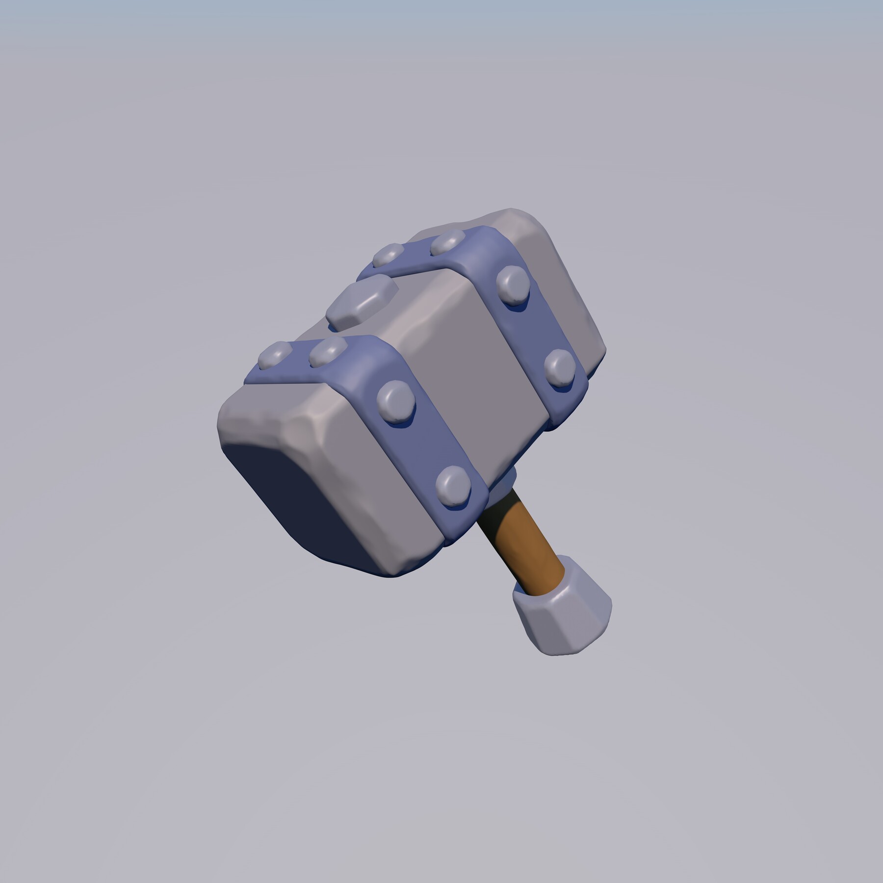 ArtStation - Lowpoly Hammer 3D Model (obj., c4d.) | Game Assets