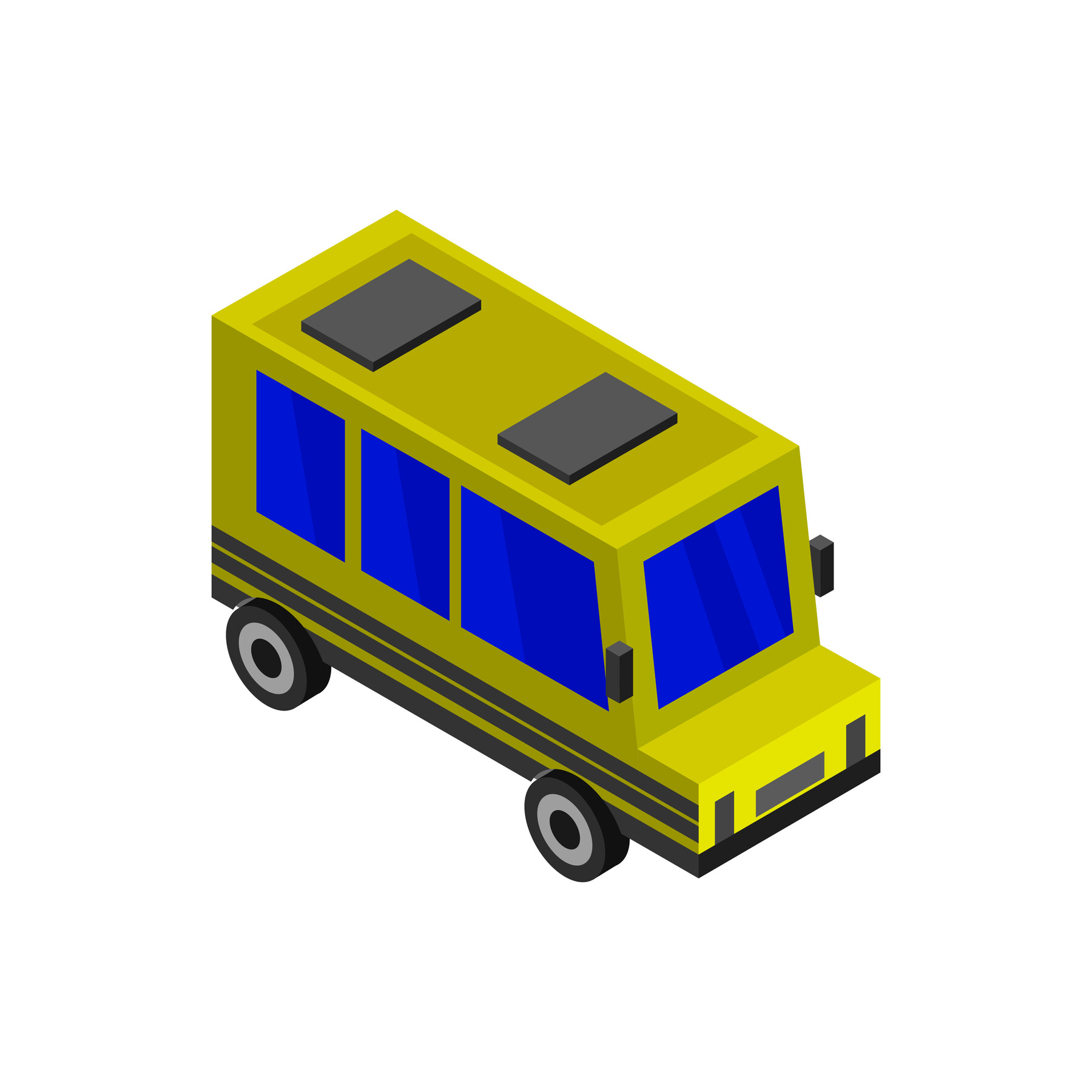 ArtStation - Isometric school bus | Artworks