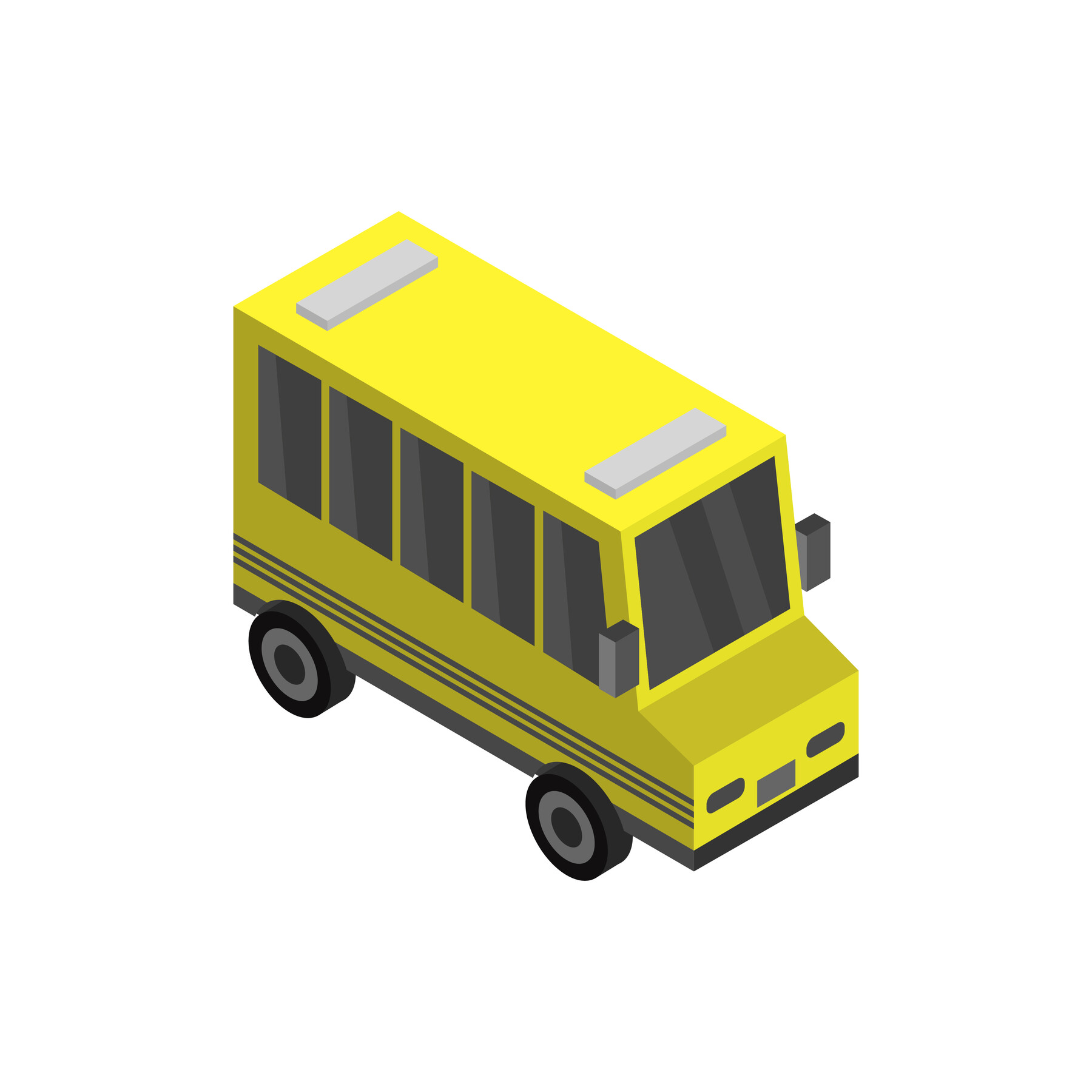 ArtStation - Isometric school bus | Artworks