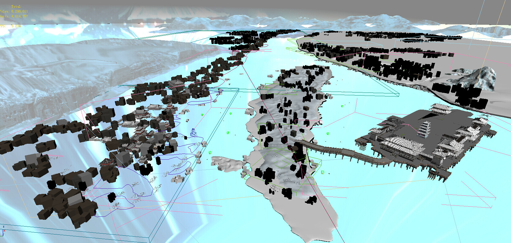 ArtStation - Winter city building snow scene 01 | Resources