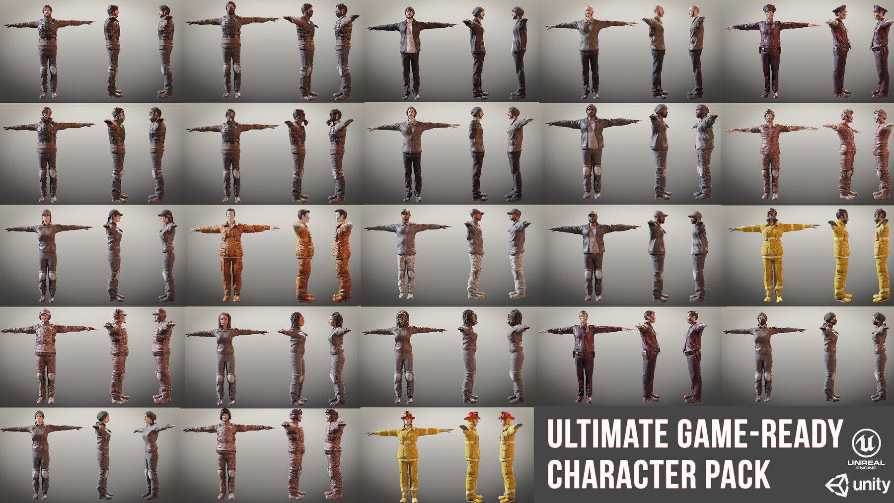 ArtStation - Ultimate Game-Ready Character Pack | Game Assets