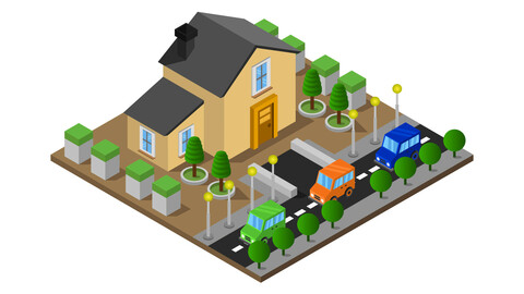 ArtStation - Isometric house | Artworks