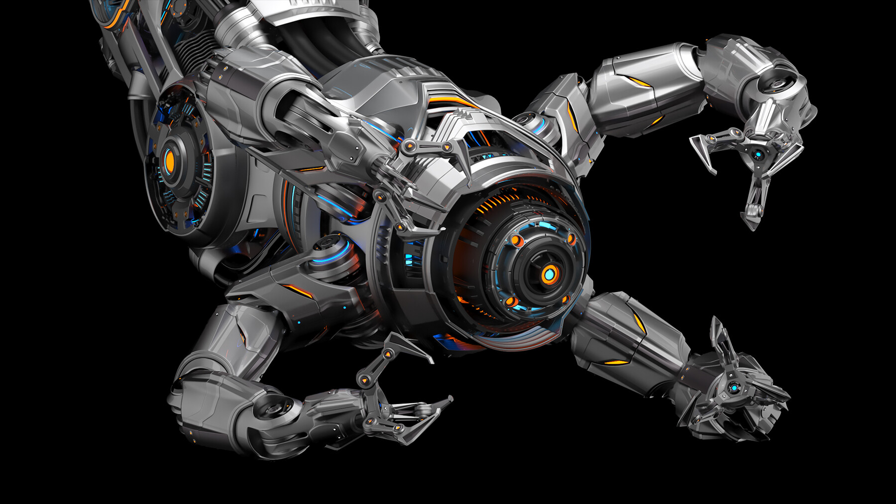 ArtStation - Assembly Robot 2 Rigged And Animated 3D MODEL | Resources