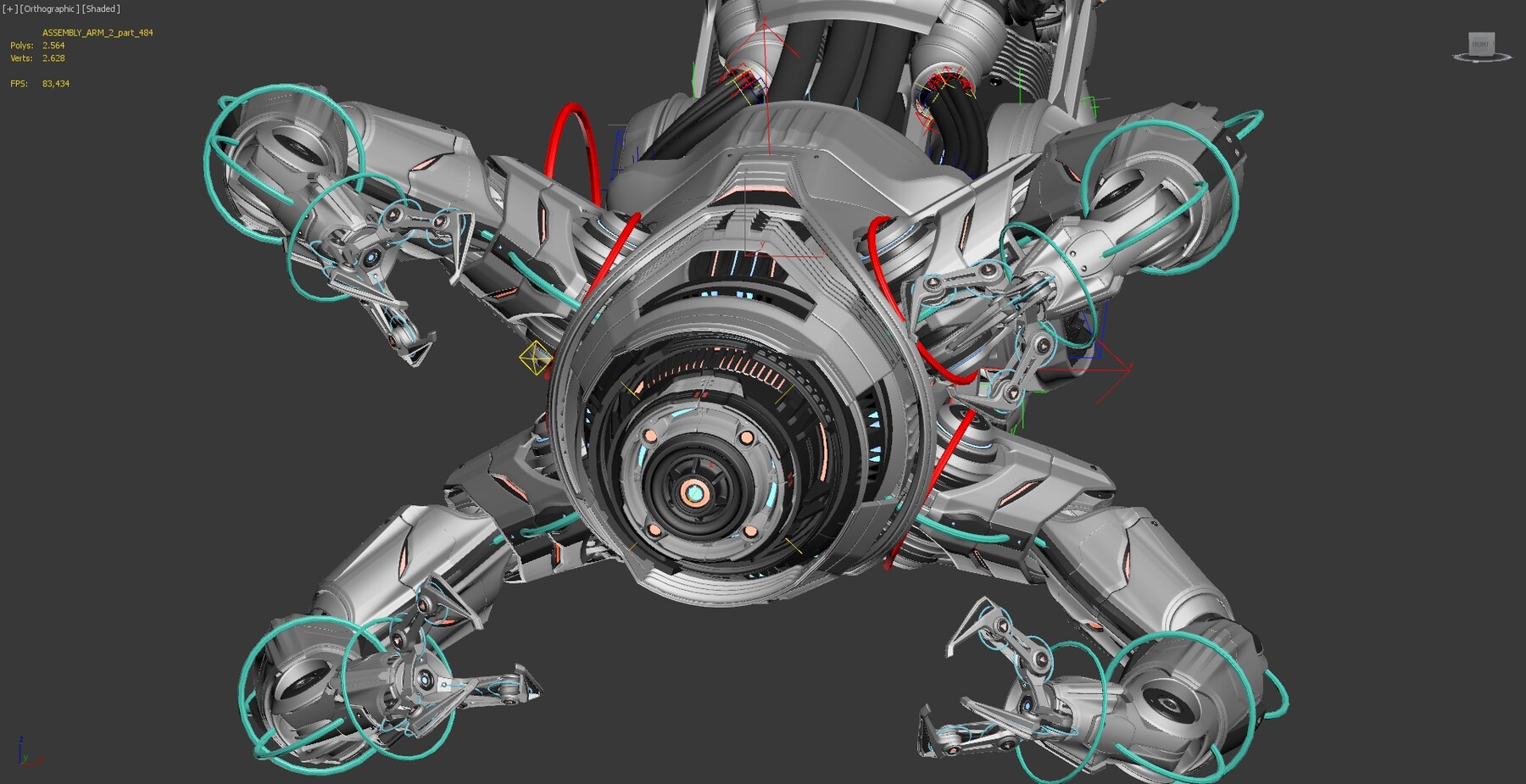 ArtStation - Assembly Robot 2 Rigged And Animated 3D MODEL | Resources