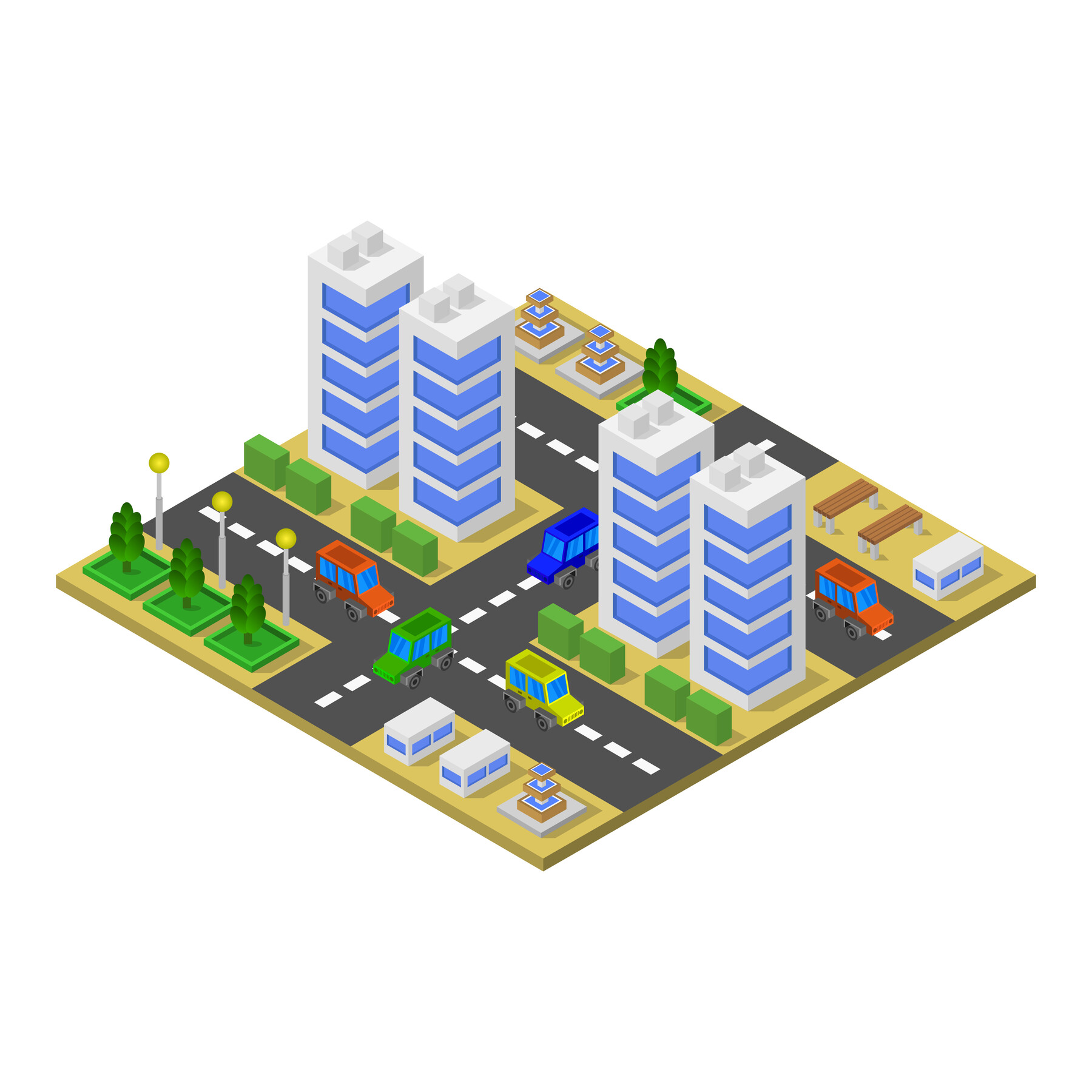 ArtStation - Isometric city | Artworks