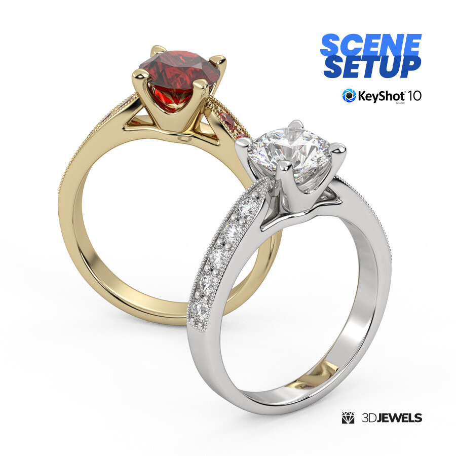 ArtStation - Pre-made Realistic Scene Setup for Jewelry Rendering with ...