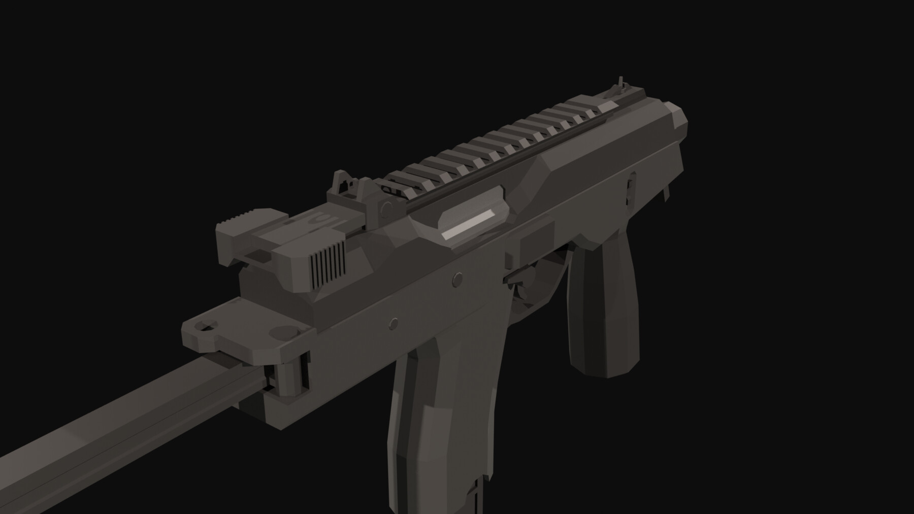 ArtStation - MP9 Low Poly | Game Assets
