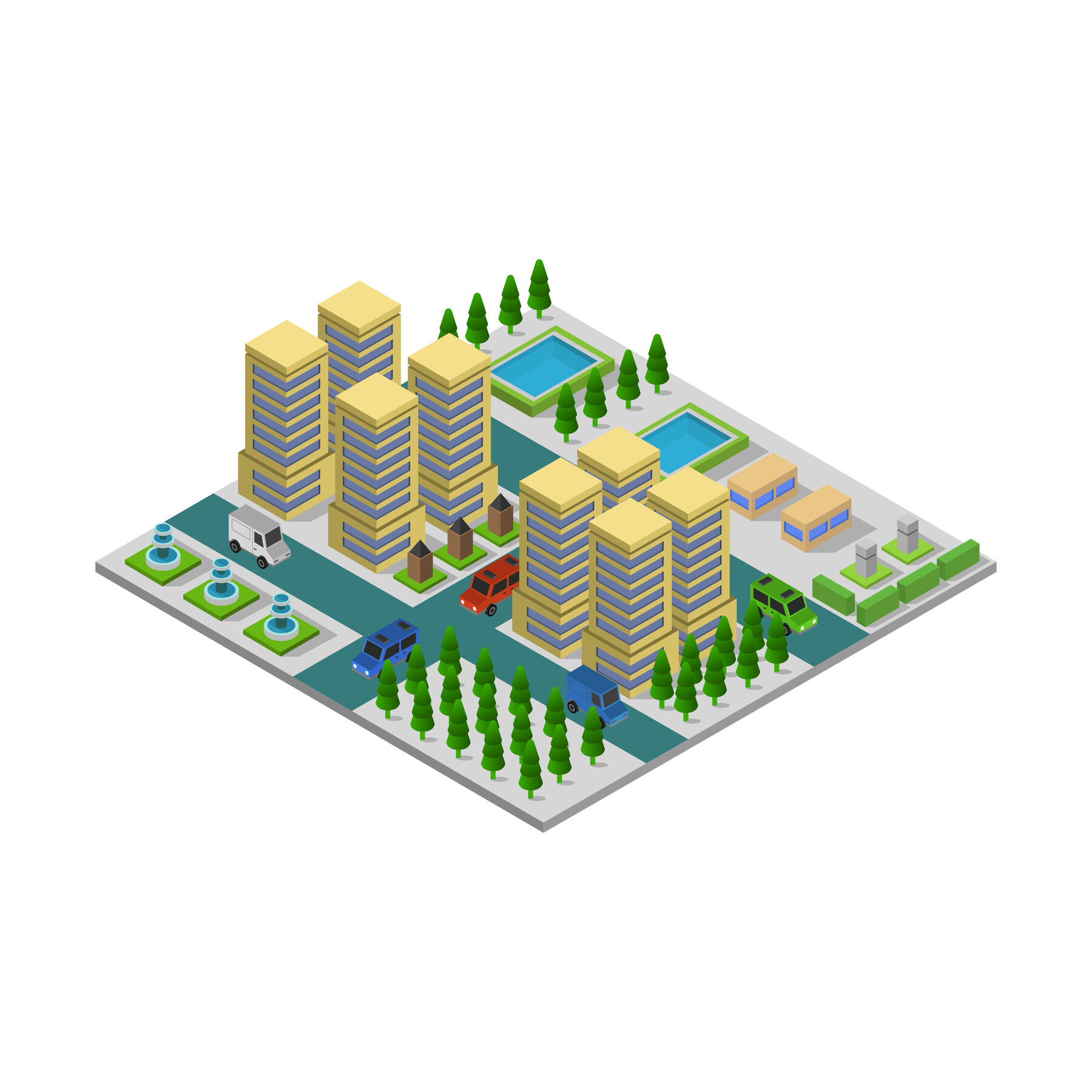 ArtStation - Isometric city | Artworks