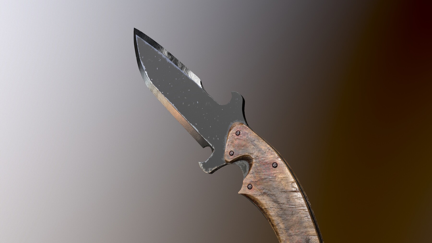 ArtStation - Knives Series - Knife #3 with sheath | Game Assets